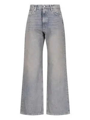 HAIKURE Wide Leg Denim Jeans - Blue