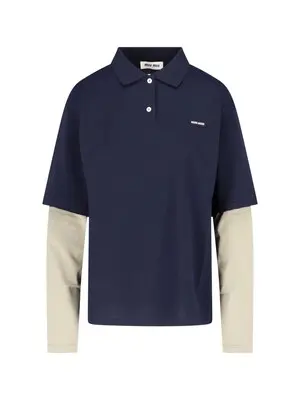 Miu Miu Cotton Logo Polo