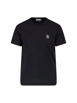 GOLDEN GOOSE Cotton Logo T-Shirt Black