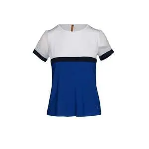 CONQUISTA Contrast Colour Short Sleeve Tee - Blue