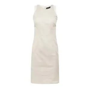 CONQUISTA Neutrals Sand Colour Sleeveless Dress With Contrast Detail - Beige