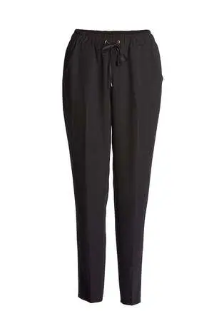 CONQUISTA Tie Waist Pants - Black