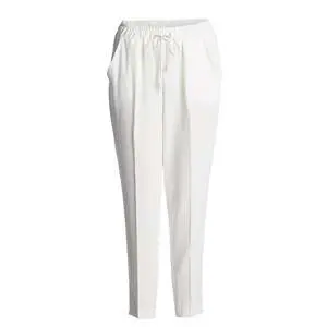 CONQUISTA Neutrals Ecru Crepe Pants By - Beige