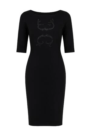 CONQUISTA Sequin Detail Stretch Dress