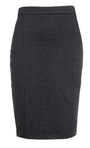 CONQUISTA Stretch Pencil Skirt Anthracite - Grey