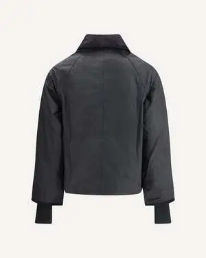 Barbour Beadnell Waxed Cropped Jacket - Black