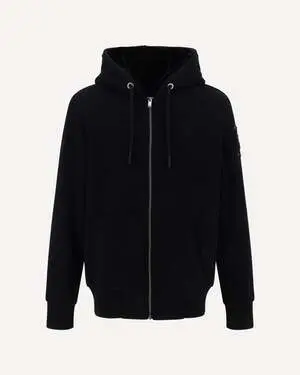Moose Knuckles Cotton Bunny Hoodie - Black