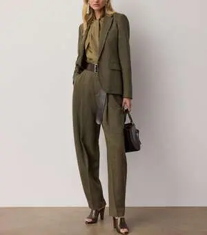 Ralph Lauren Linen-cashmere-silk Twill Parker Blazer