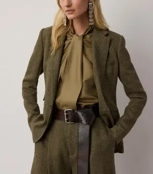Ralph Lauren Linen-cashmere-silk Twill Parker Blazer