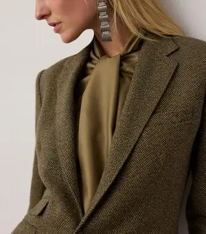 Ralph Lauren Linen-cashmere-silk Twill Parker Blazer