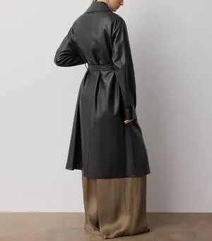 Ralph Lauren Lambskin Bailey Trench Coat