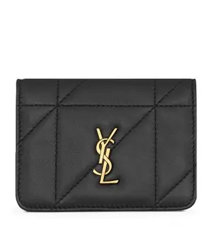 Saint Laurent Leather Jamie Bifold Card Holder