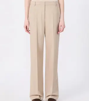 Max Mara Virgin Wool-blend Straight Trousers