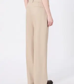 Max Mara Virgin Wool-blend Straight Trousers