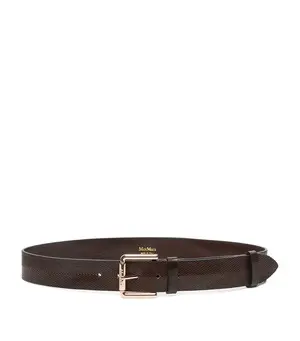 Max Mara Leather Belt - Brown