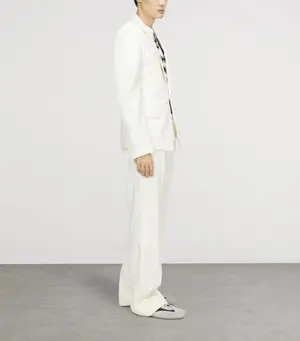 Alexander McQueen Wool Wide-leg Trousers