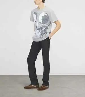 Alexander McQueen Skull Distressed T-shirt