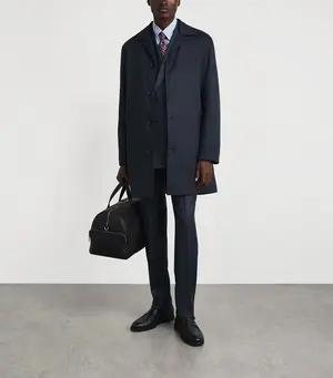 Canali Single Breasted Technical Car Coat