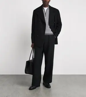 Canali Wool-cashmere Pea Coat