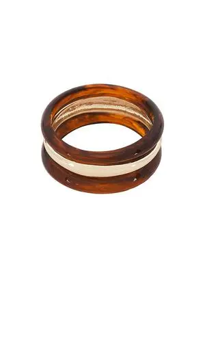 Baublebar Raven Resin Bangle Set In Metallic