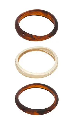 Baublebar Raven Resin Bangle Set In Metallic