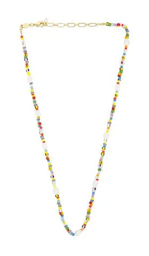 Anni Lu Petit Alaia Necklace In Yellow - Gold