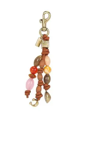 COACH Beaded Cluster Bag Charm In Cognac