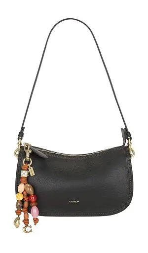 COACH Beaded Cluster Bag Charm In Cognac