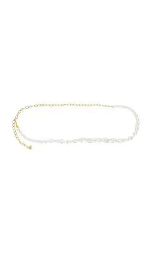 Lele Sadoughi Graduated Baroque Belt - Pearl
