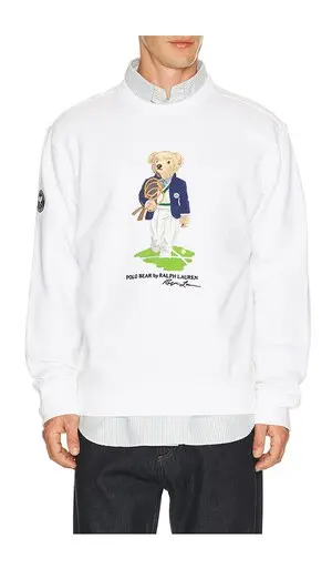 Polo Ralph Lauren Wimbledon Bear Sweater - White