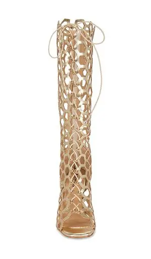 NIIHAI Honeycomb Lace Up Stiletto Heel