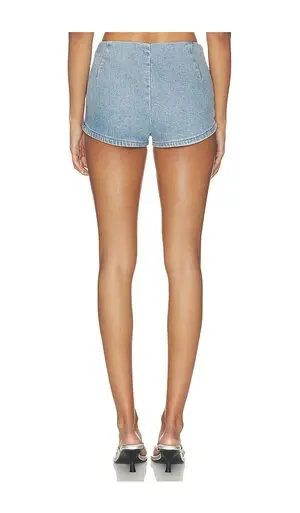 Retrofete Oleeara Denim Short In Blue