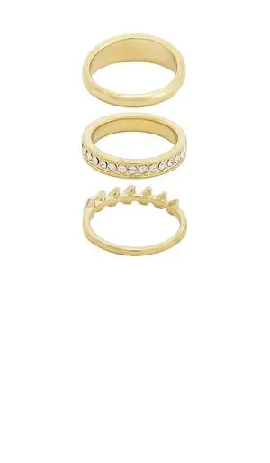 Baublebar Greta Waterproof Ring Set In Metallic