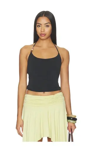 Free People Toni Beaded Halterneck Tank