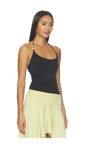 Free People Toni Beaded Halterneck Tank