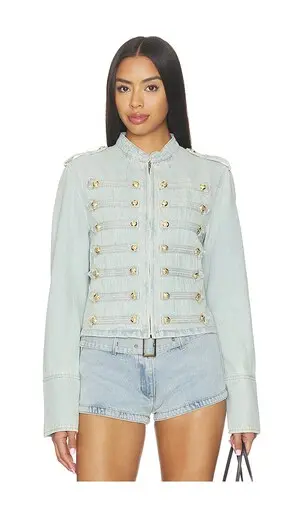 Lioness Rush Hour Jacket In Blue - Light Denim