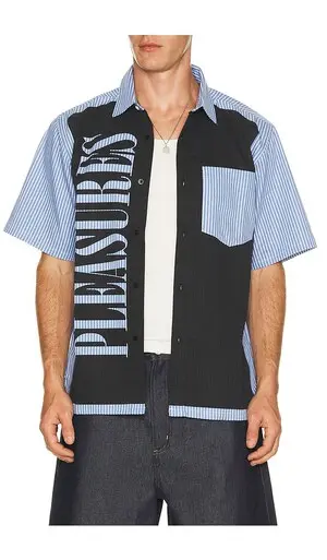 PLEASURES Onyx Button Up Shirt