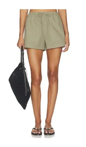 LESET Kyoto Pocket Short In Taupe - Cypress