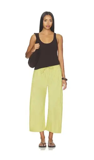 LESET Laura Scoop Neck Tank - Chocolate