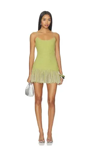 JADED LONDON Knit Dress With Contrast Mesh Skirt