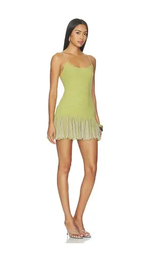 JADED LONDON Knit Dress With Contrast Mesh Skirt