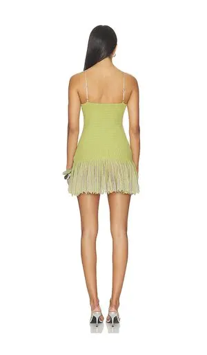 JADED LONDON Knit Dress With Contrast Mesh Skirt