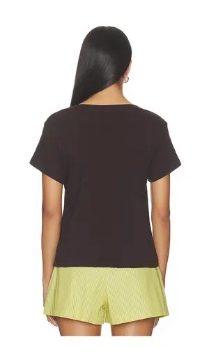 LESET Laura V Neck Tee