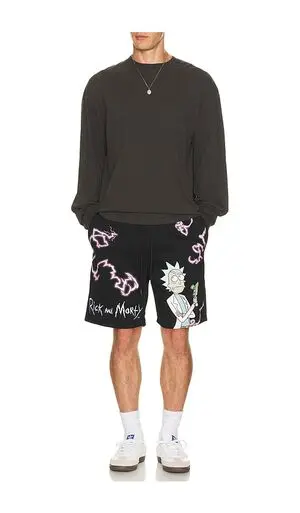 REASON Rick And Morty Fleece Shorts