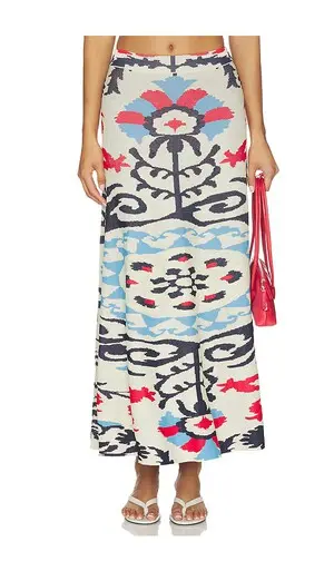 Misa Ocean Midi Skirt