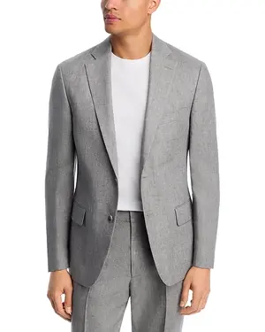 Vince Delave Linen Slim Fit Suit Jacket - Light Grey