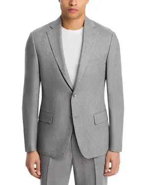 Vince Delave Linen Slim Fit Suit Jacket With Notched Lapels