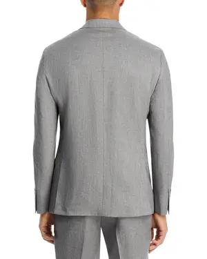 Vince Delave Linen Slim Fit Suit Jacket With Notched Lapels