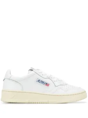 AUTRY AUTRY Printed Leather Sneakers White