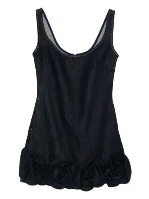 SELF-PORTRAIT Short Dress With Floral Appliqu